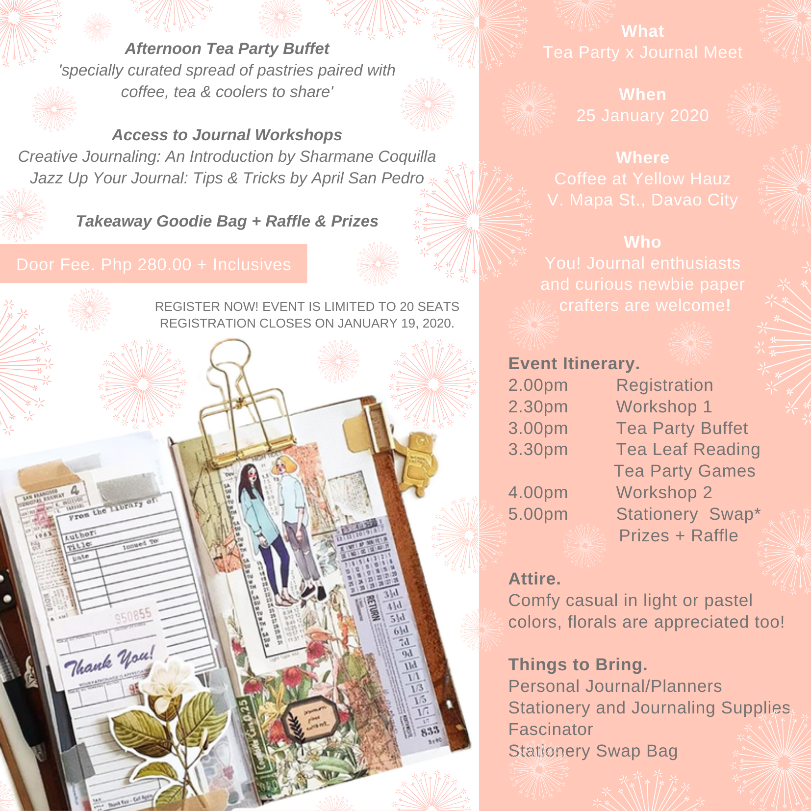 Journal Meet: Afternoon Tea Party – iamartisan